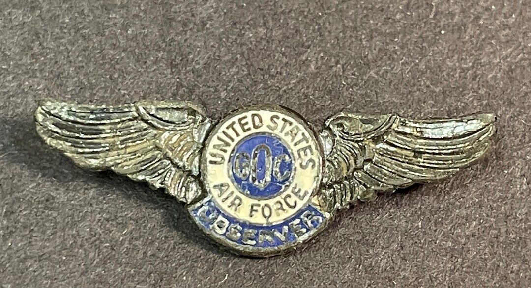 WW II Ground Observation Corps United States Air Force Observer Wings ...