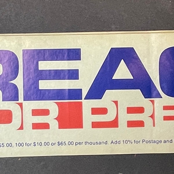 Reagan Bumper Stickers - Etsy