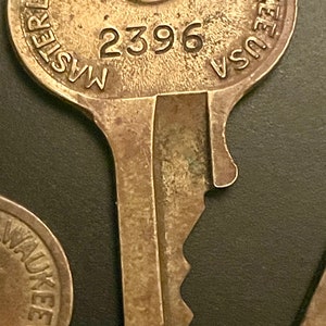 Antique Master Padlock Keys With Walking Lion and Script Writing - Etsy