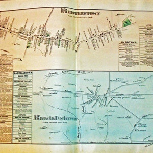 Antique Map of Reisterstown & Randallstown From GM Hopkins' 1877 Atlas ...