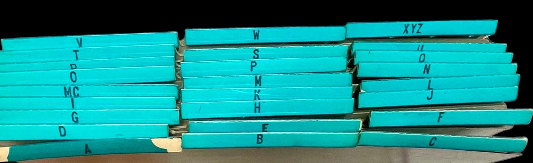 Metal Tabbed - A-Z File Folder Dividers 1960’s - Etsy