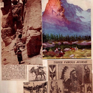 Early 1900-1930 Art Student's Scrapbook of American Indigenous People ...