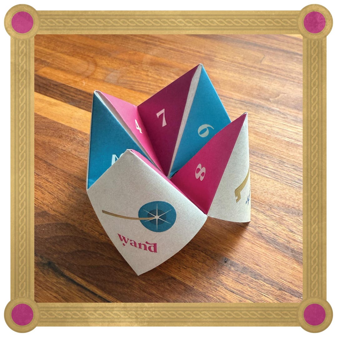 Fairy Tale Princess Fortune Teller Printable | Magical Party Game for ...