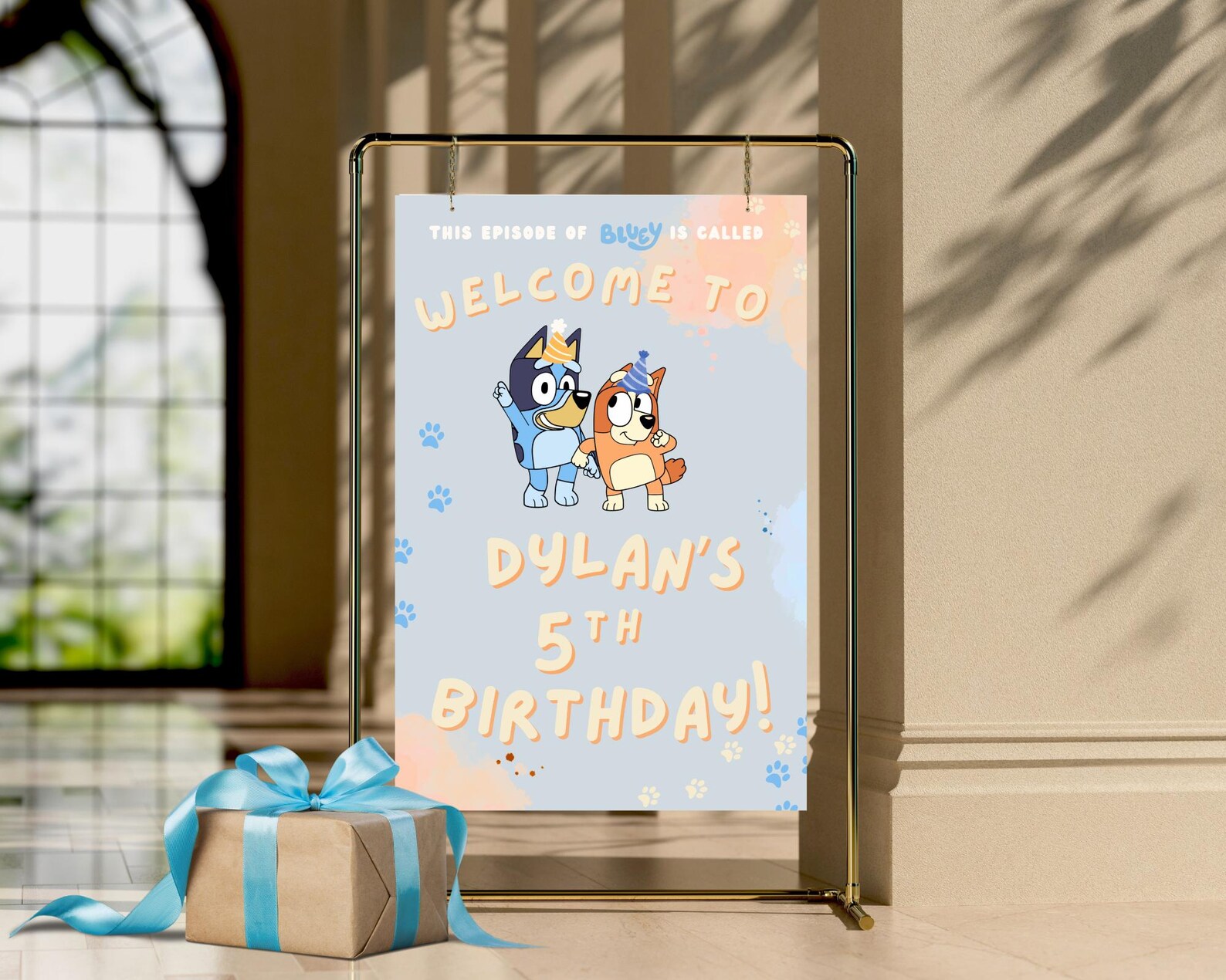 Bluey Birthday Welcome Sign Birthday Bluey Party Poster Bluey Sign ...
