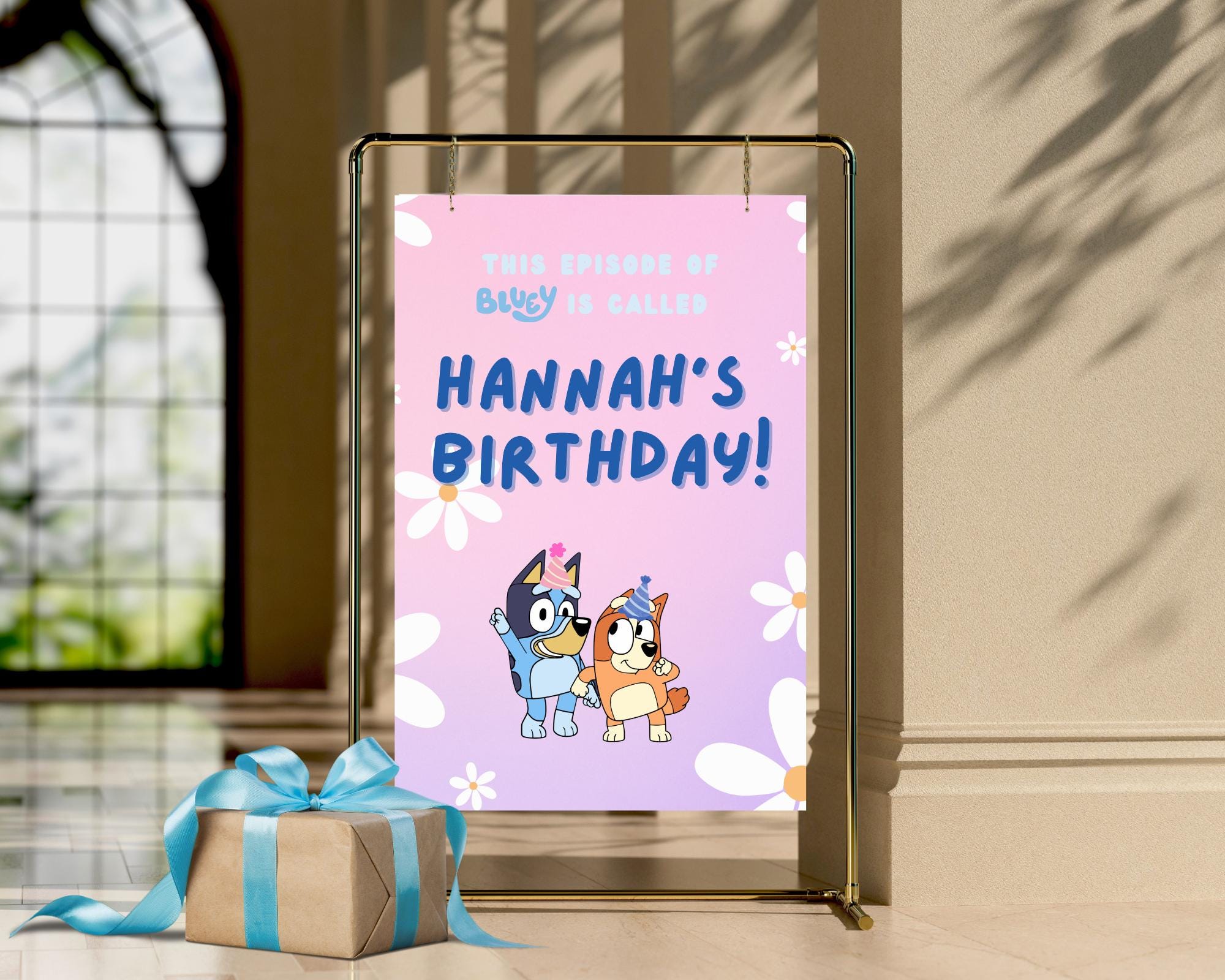 Bluey Birthday Welcome Sign Birthday Bluey Party Poster Bluey Sign ...
