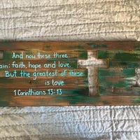 7" Righteous Branch Wooden Cross - Etsy