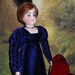 Beautiful F&G Reproduction Artist Doll in Rich Velvet Regency Masqurade ...