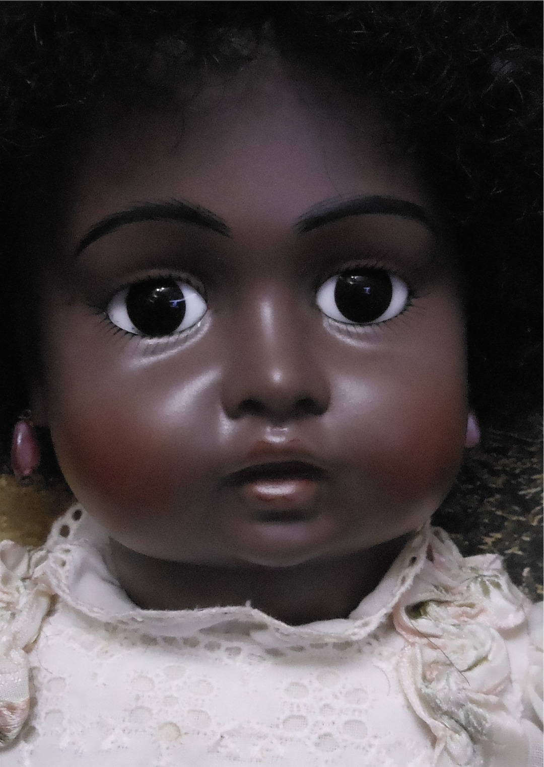 Artists Reproduction Doll Circle Dot Bru Rare Dark Skin Wow - Etsy