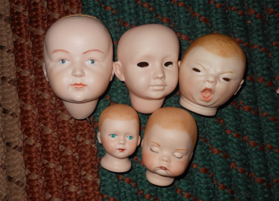 Doll Heads Small Sized, Reproduction Screamer, Swaine, Mini Sugar ...