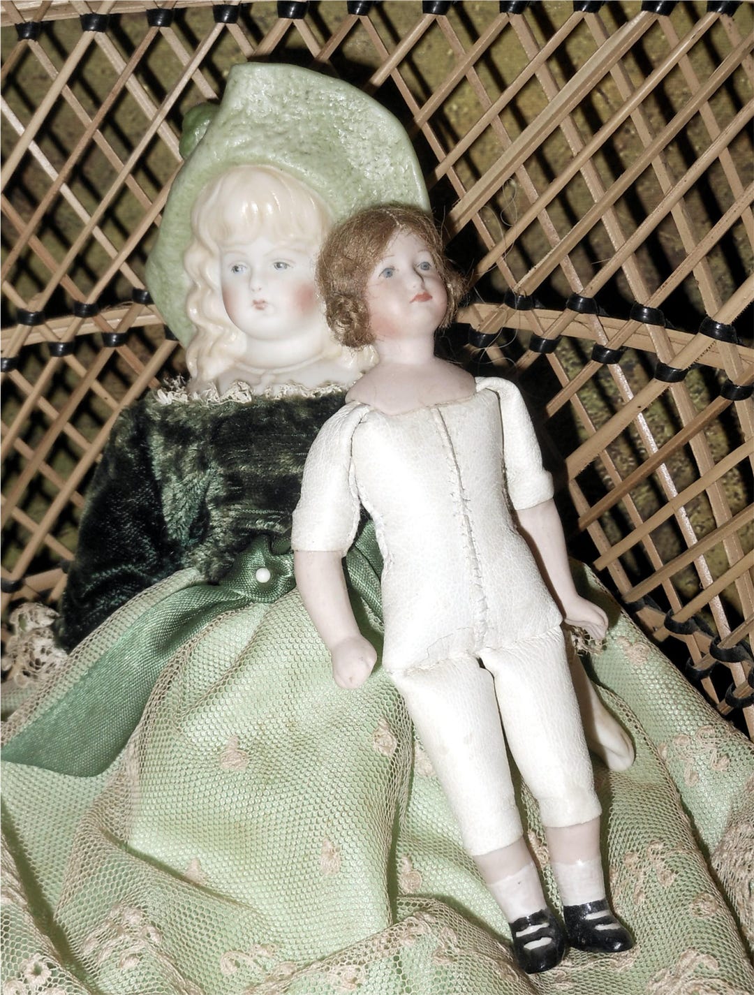 Tiny K&R Doll With Kid Body, Doll House Size Artist Reproduction ...