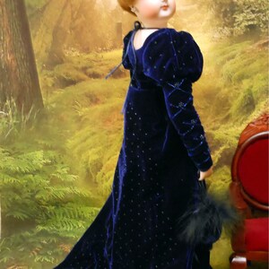 Beautiful F&G Reproduction Artist Doll in Rich Velvet Regency Masqurade ...