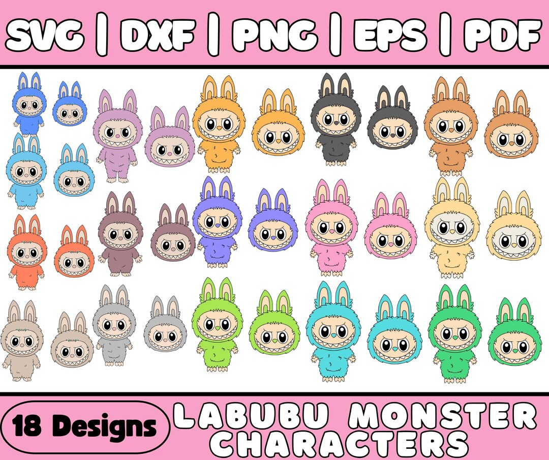 18 Labubu Svg Bundle, Labubu Png, Labubu Dxf, Labubu Clipart, T Shirt Svg, Labubu Svg, Cute ...