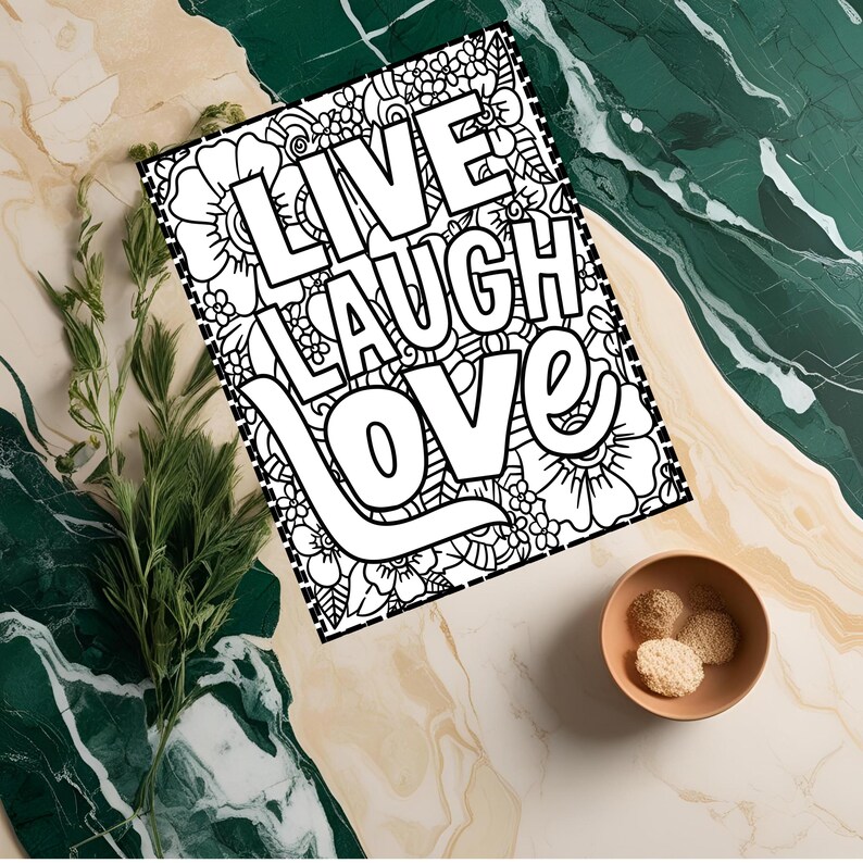 Mental Health Coloring Pages | Self-love & Confidence Quotes | Adult ...