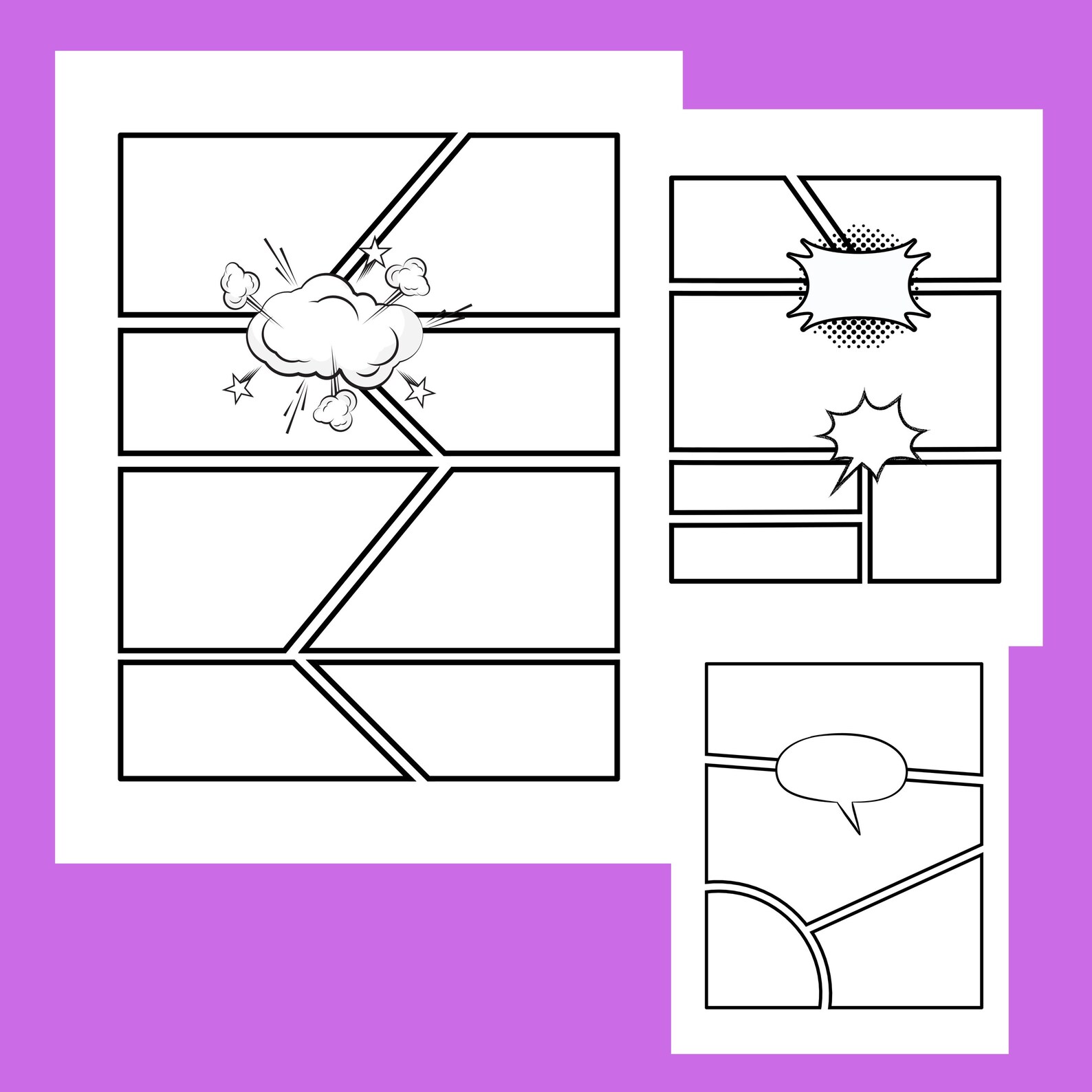 70 Blank Comic Book Template Printable – Create Your Comic Book for ...