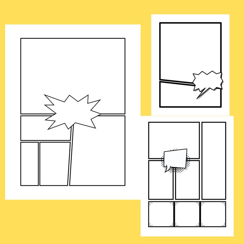 70 Blank Comic Book Template Printable – Create Your Comic Book for ...