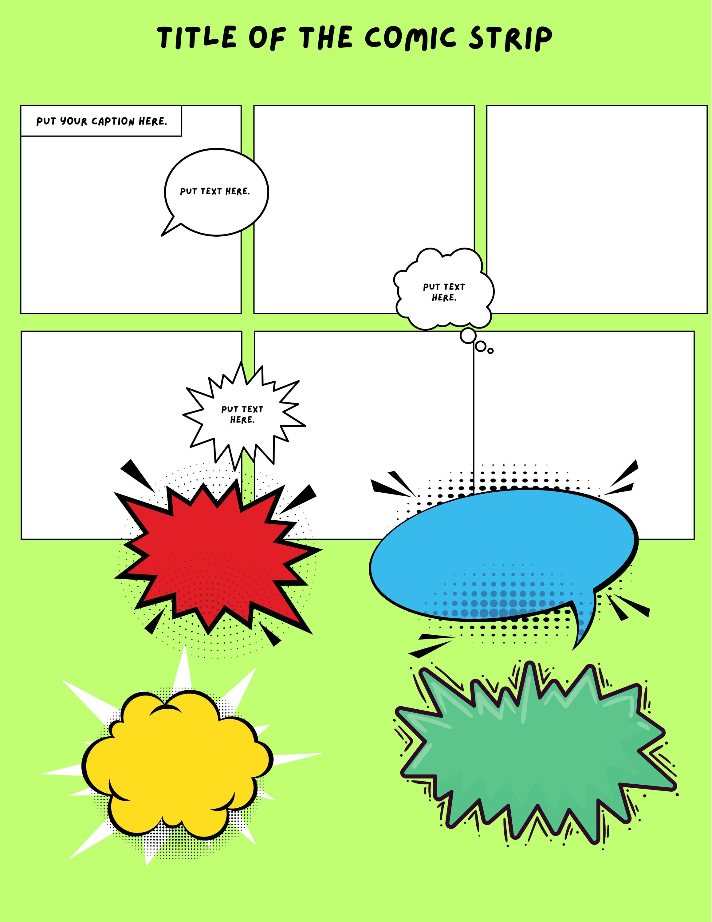 70 Blank Comic Book Template Printable – Create Your Comic Book for ...