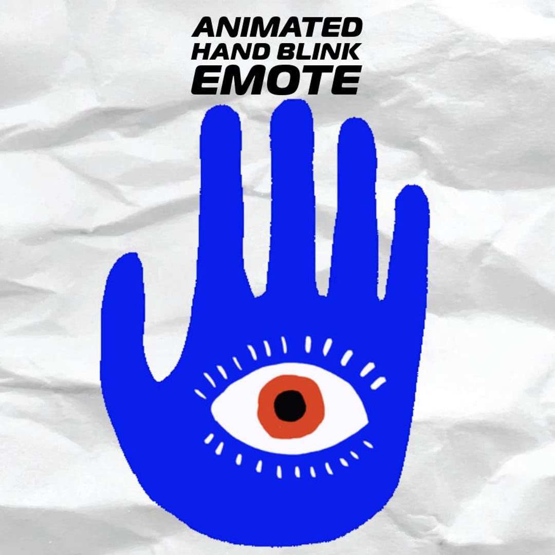 ANIMATED Hand Winking Eye • Emote • Instant Download - Etsy