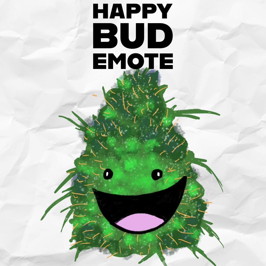 Happy Bud • Emote • Instant Download - Etsy