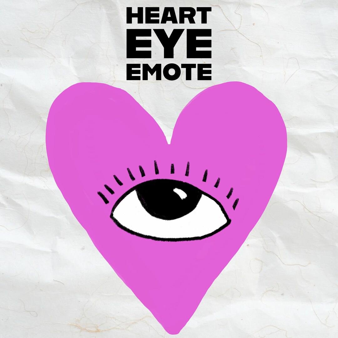 Heart Eye • Emote • Instant Download - Etsy
