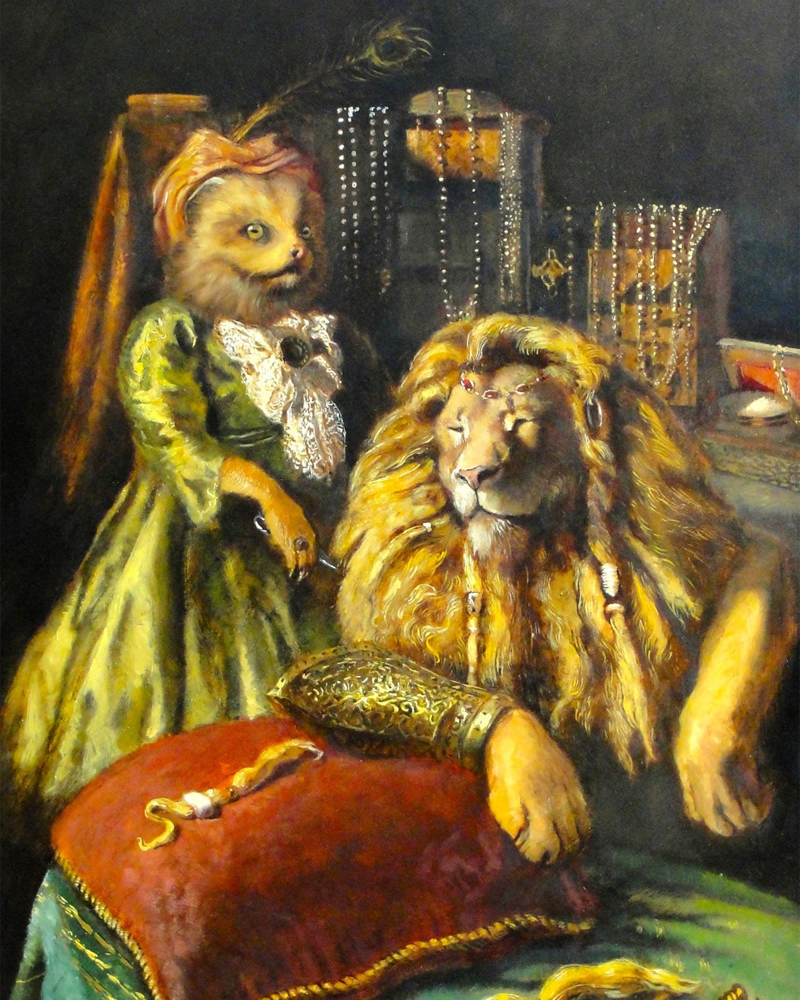 Samson Lion Painting