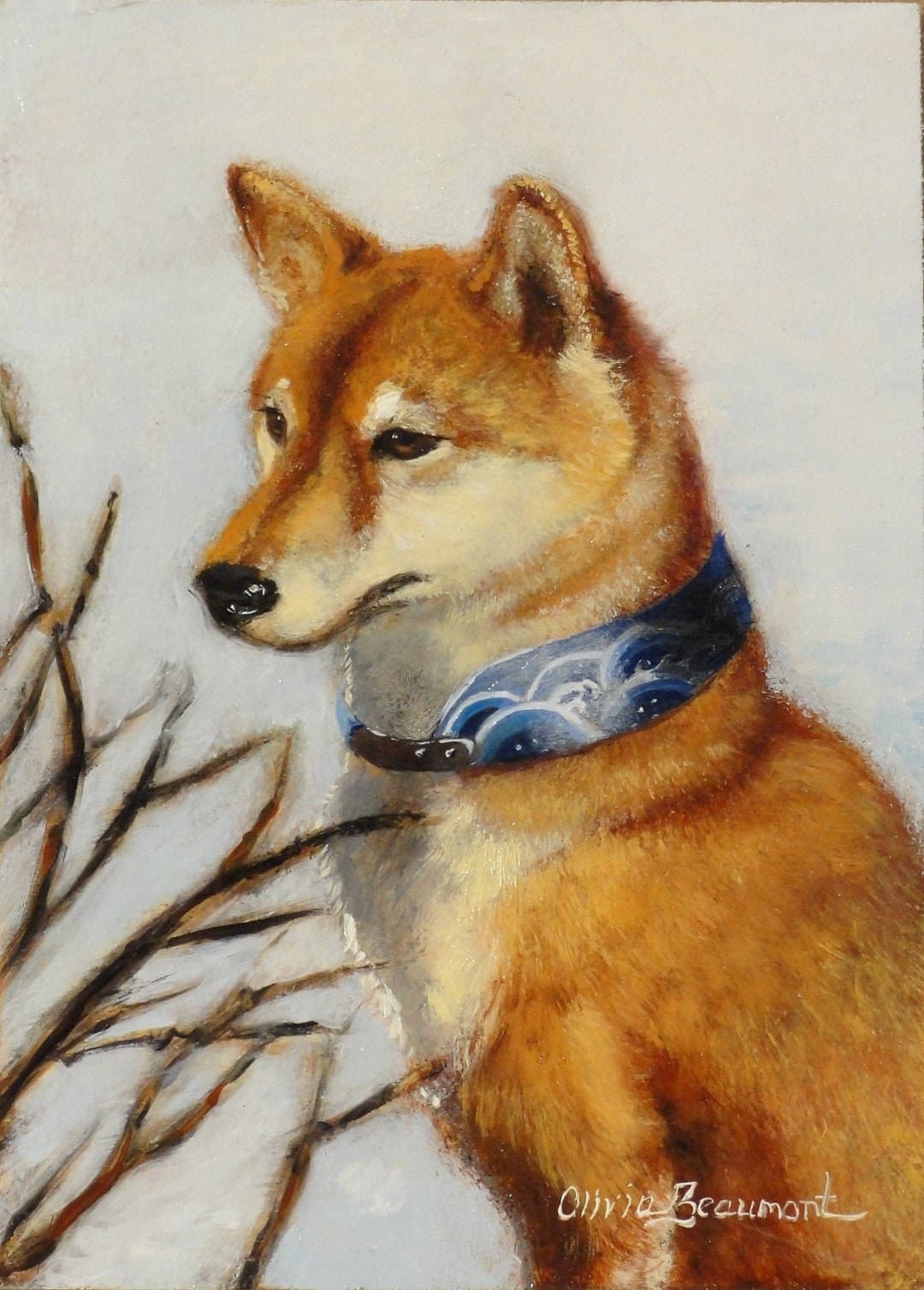 Shiba Inu Dog Art Print - Etsy