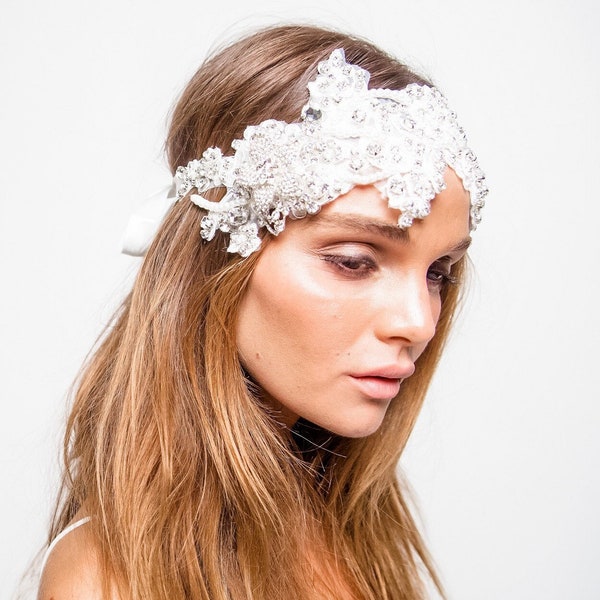Lace Headpiece - Etsy