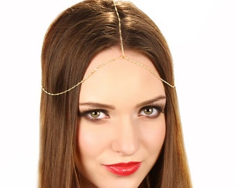 Pair of Hair Pins, Jewelry Hair Chain, Hair Comb, Hair Jewelry, Bridal ...