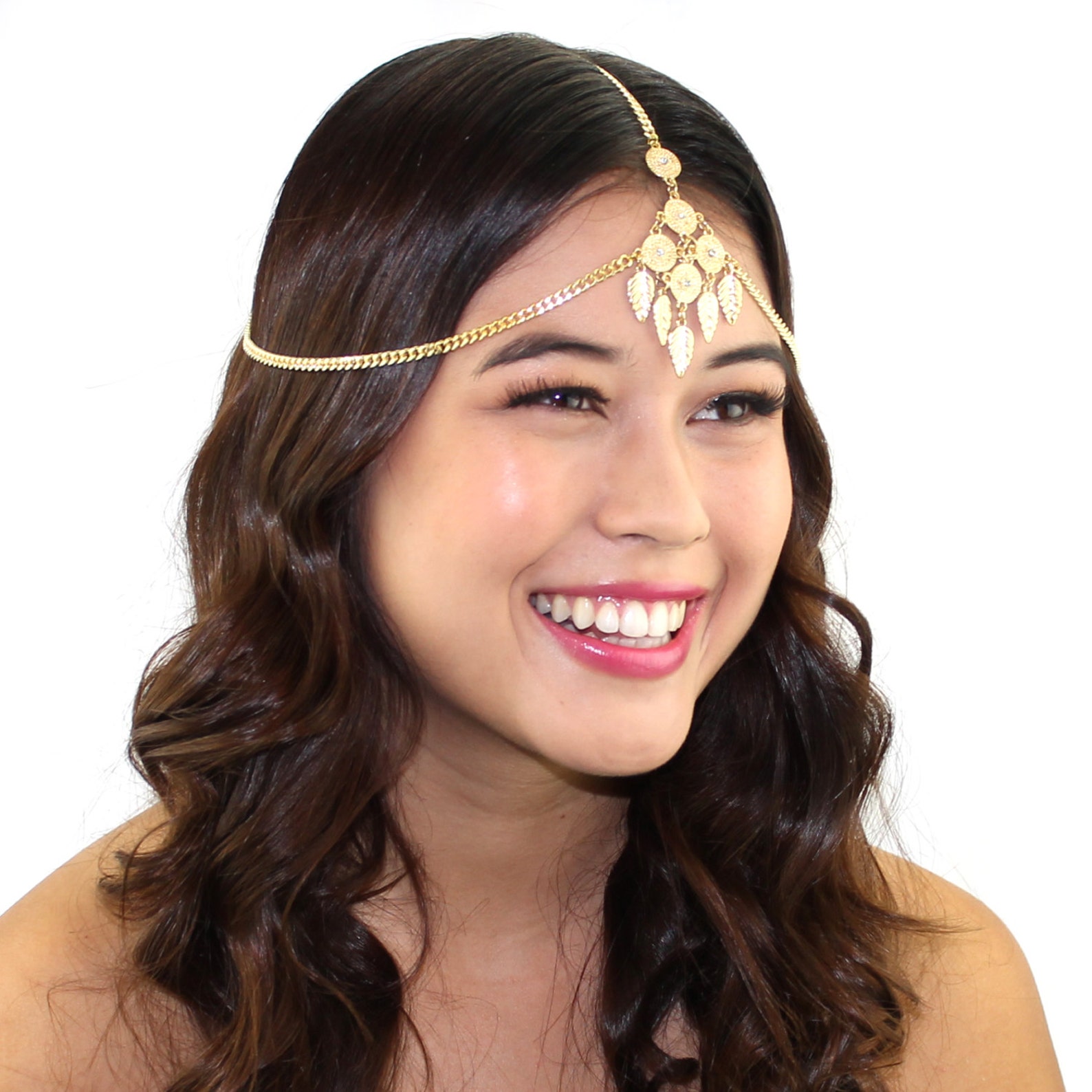 Gold Grecian Chain Headpiece / Gold Boho Headpiece / Gold | Etsy