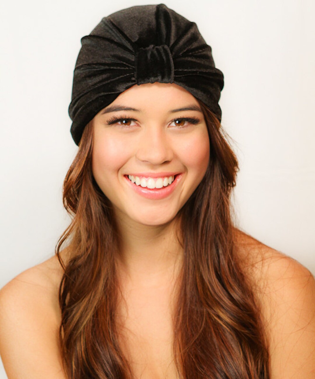 Black Velvet Turban / Black Turban / Velvet Turban / Chemo Hat - Etsy