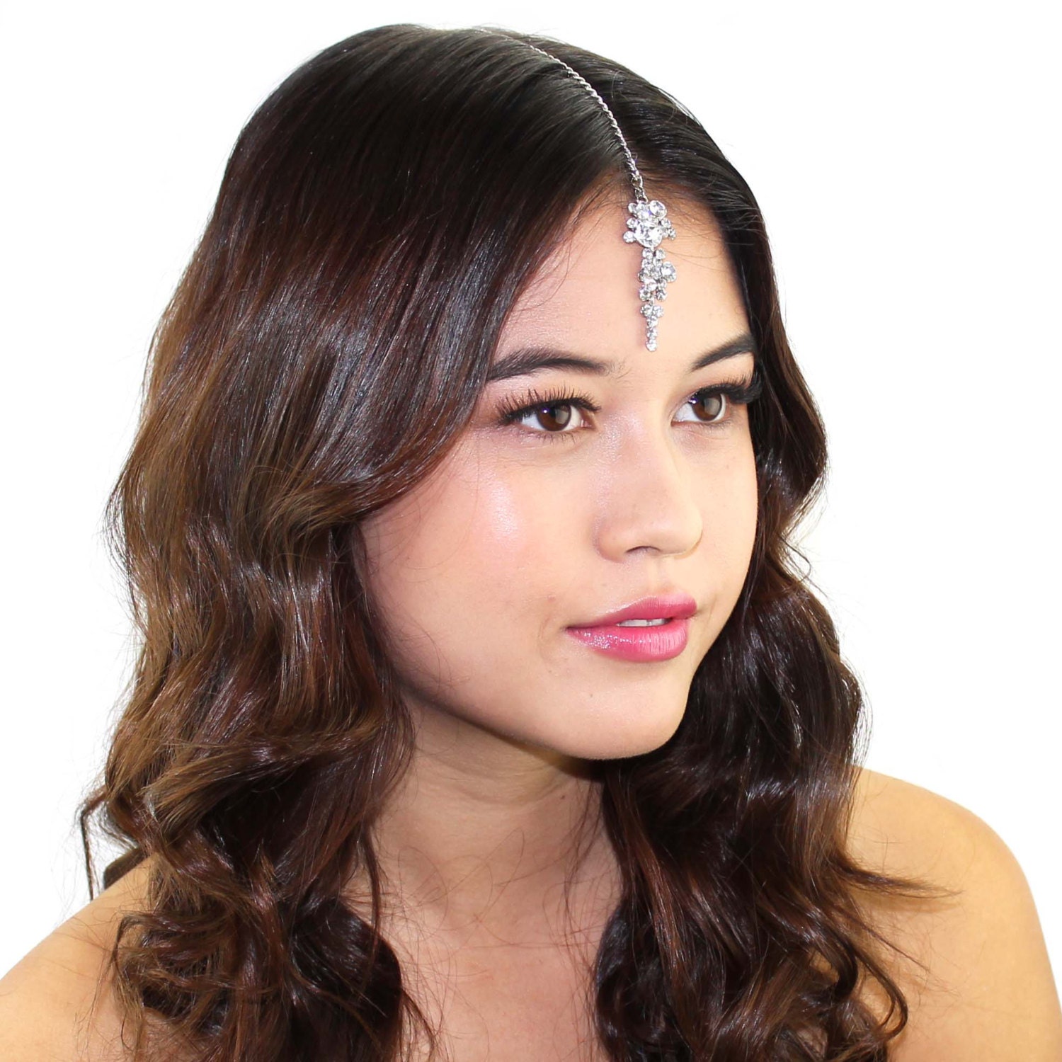 Crystal Tikka Headpiece / Crystal Forehead Jewelry / Crystal - Etsy