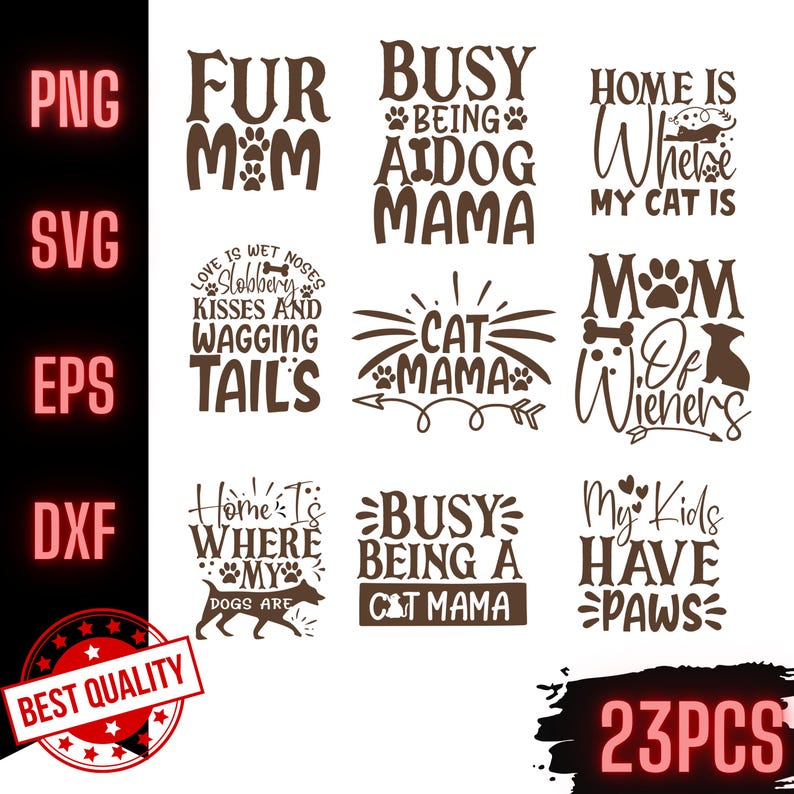 Dog SVG Digital Download, Instant Download Pet Digital Art, Printable ...