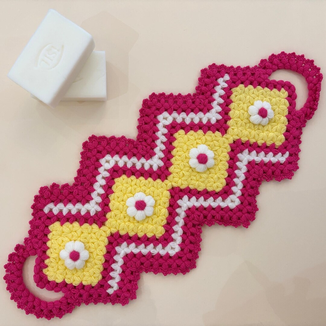 Handmade Crochet Cotton Bath Pouf: Turkish Bath Loofah - Etsy