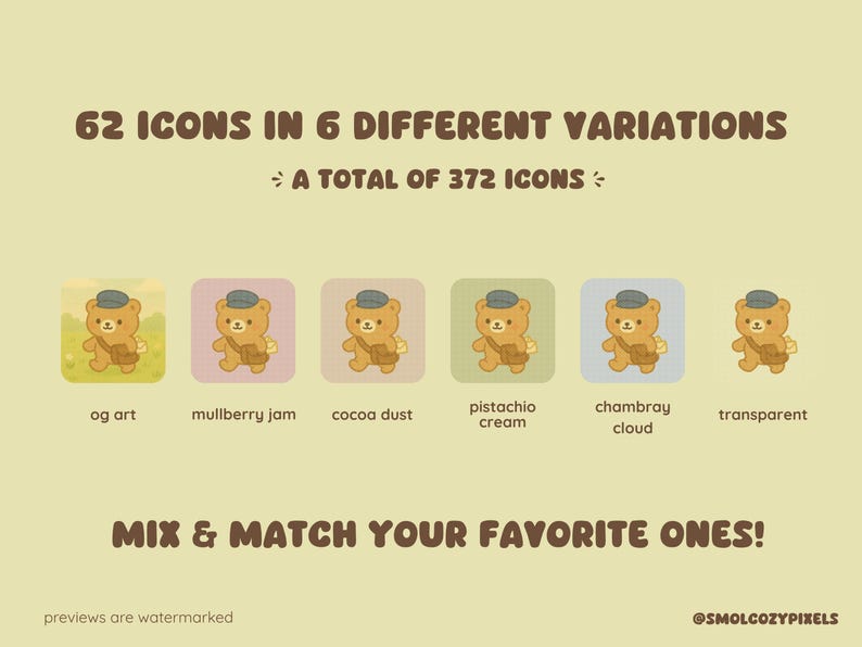 Cute Bear App Icons for Ios & Android – Pastel Phone Icons + Wallpapers ...