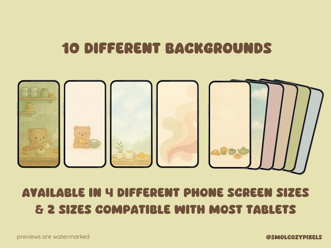 Cute Bear App Icons for Ios & Android – Pastel Phone Icons + Wallpapers ...