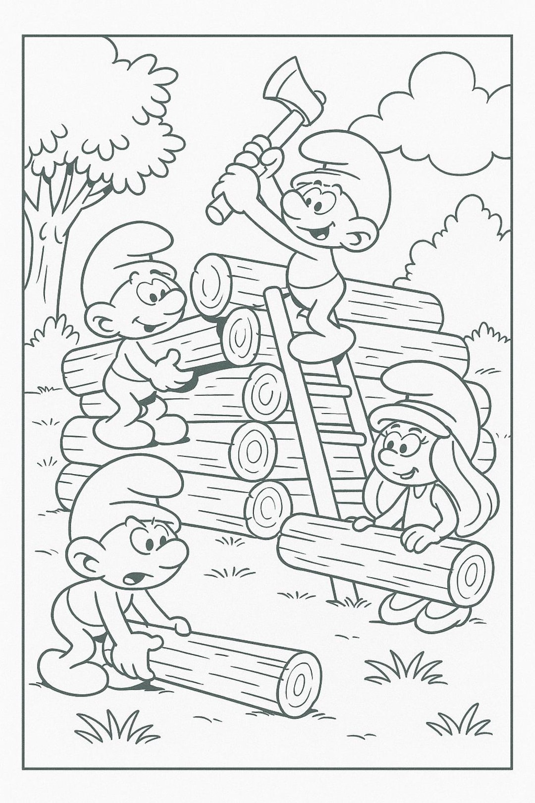 Set of 35 Smurfs Coloring Pages | Printable Coloring Pages PDF | Kids ...
