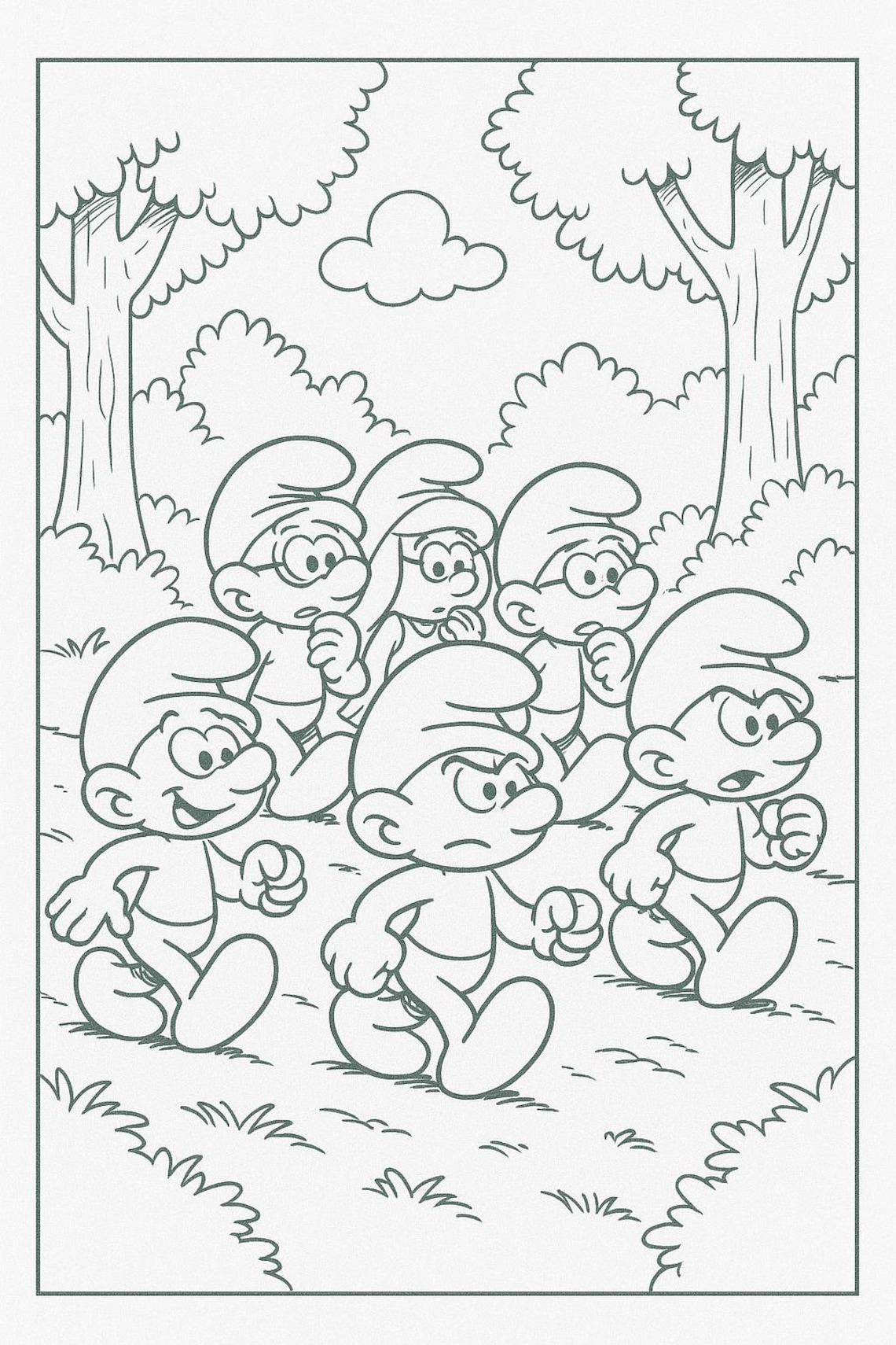 25 Smurfs Coloring Pages to Print Coloring Pages for Kids Fun and ...