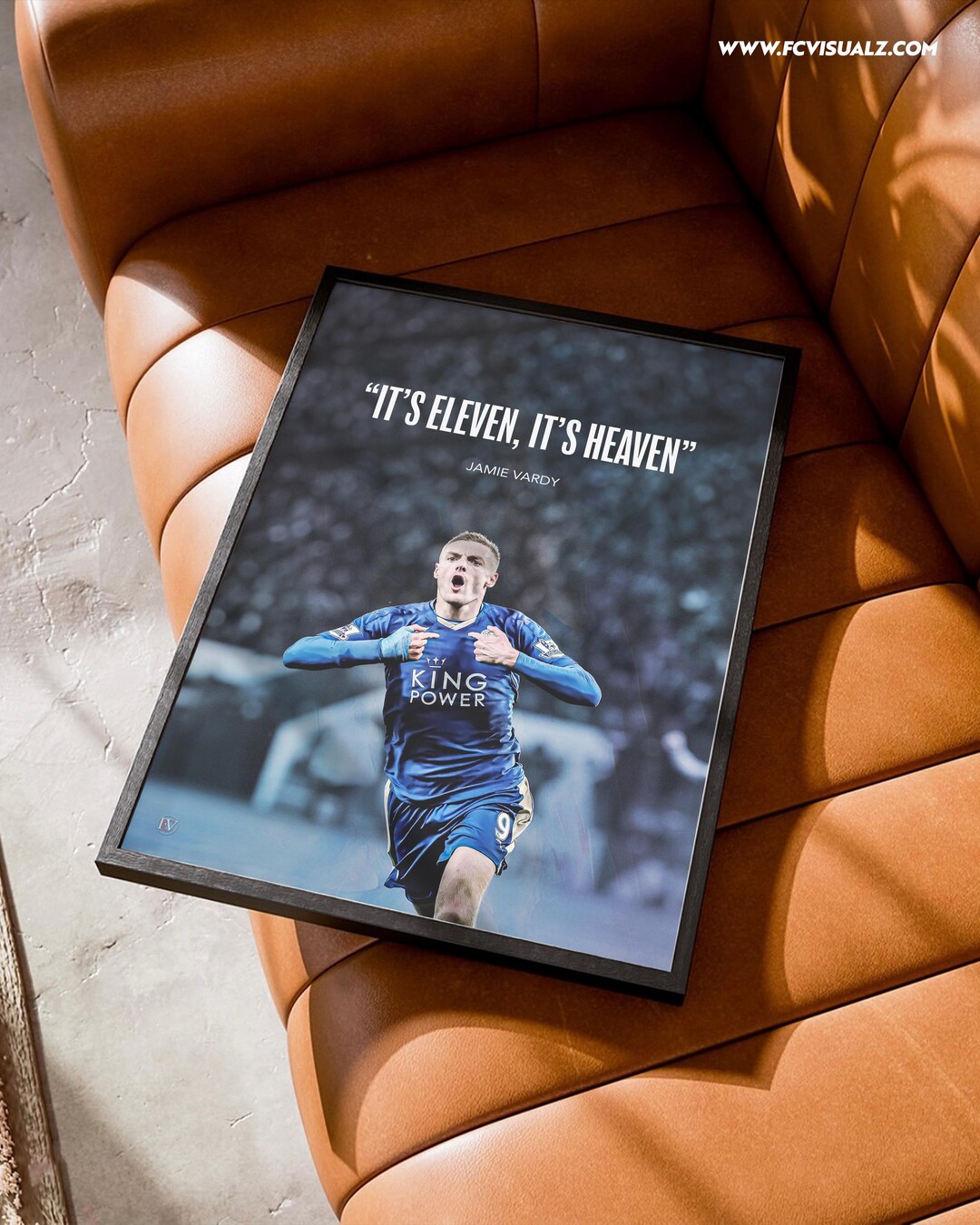 Jamie Vardy Poster, Football Star Wall Art, Sports Decor Print ...