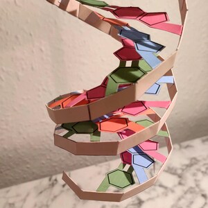 DIY DNA Double Helix Paper Model Kit: Printable Science Education (PDF ...