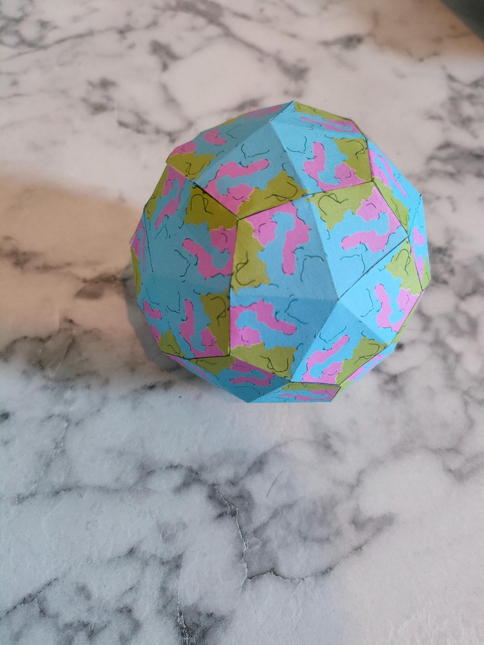 Poliovirus Paper Model Kit: DIY Virus Structure, Science Education (PDF ...