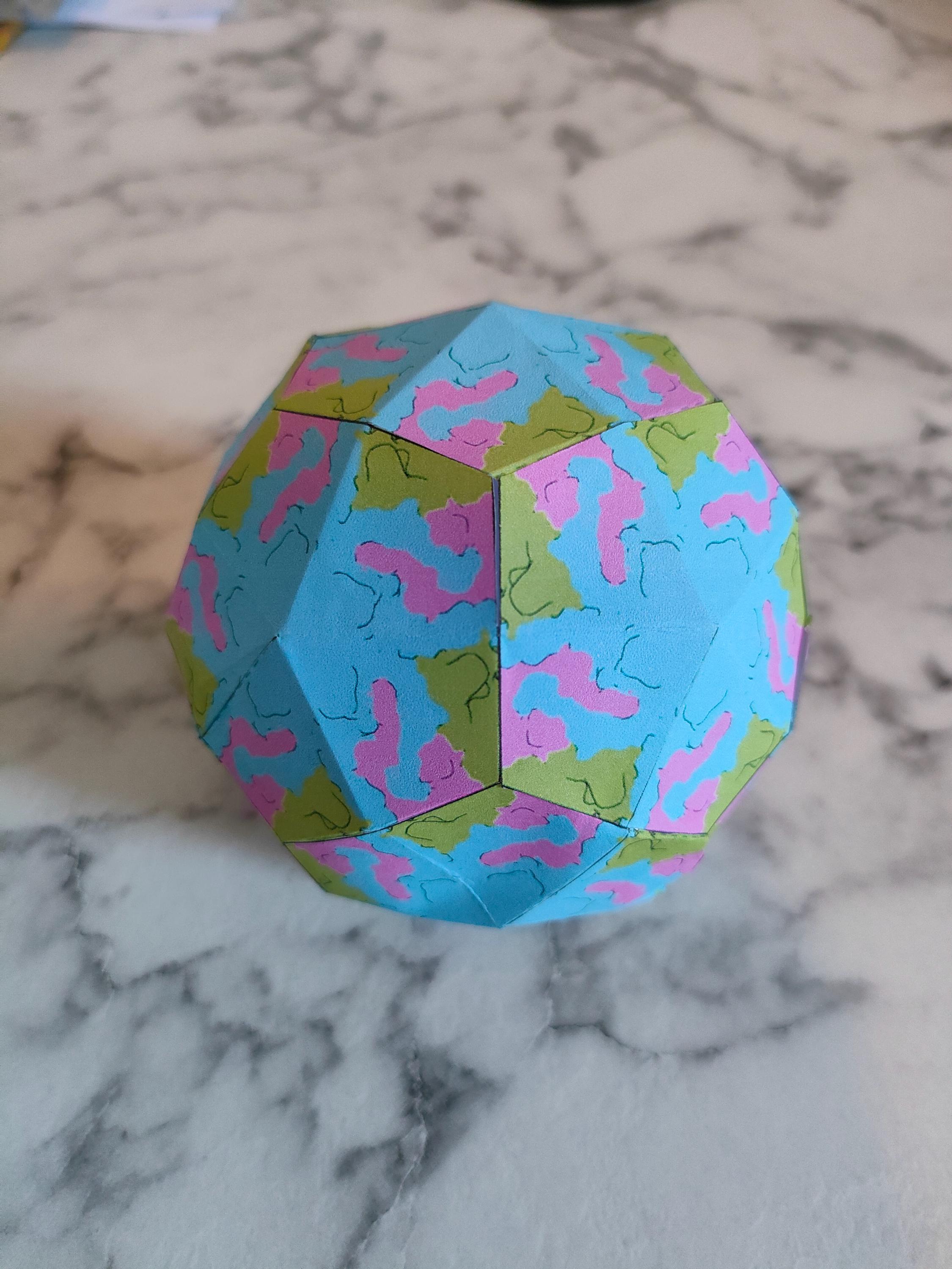 Poliovirus Paper Model Kit: DIY Virus Structure, Science Education (PDF ...