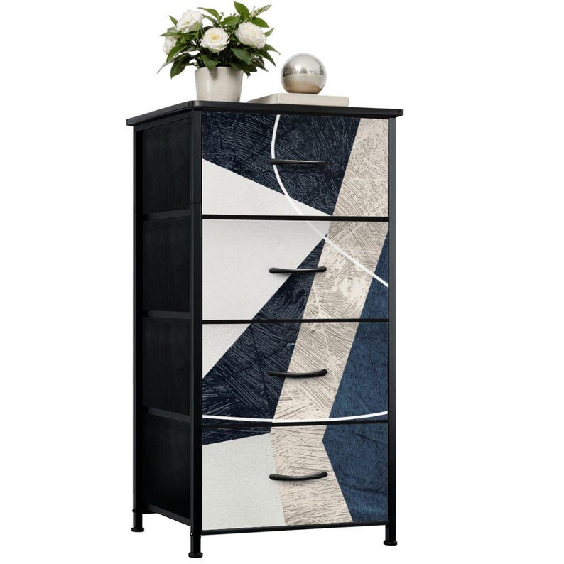 Modern Look 4 Faux-leather Finish Drawer Dresser - Etsy