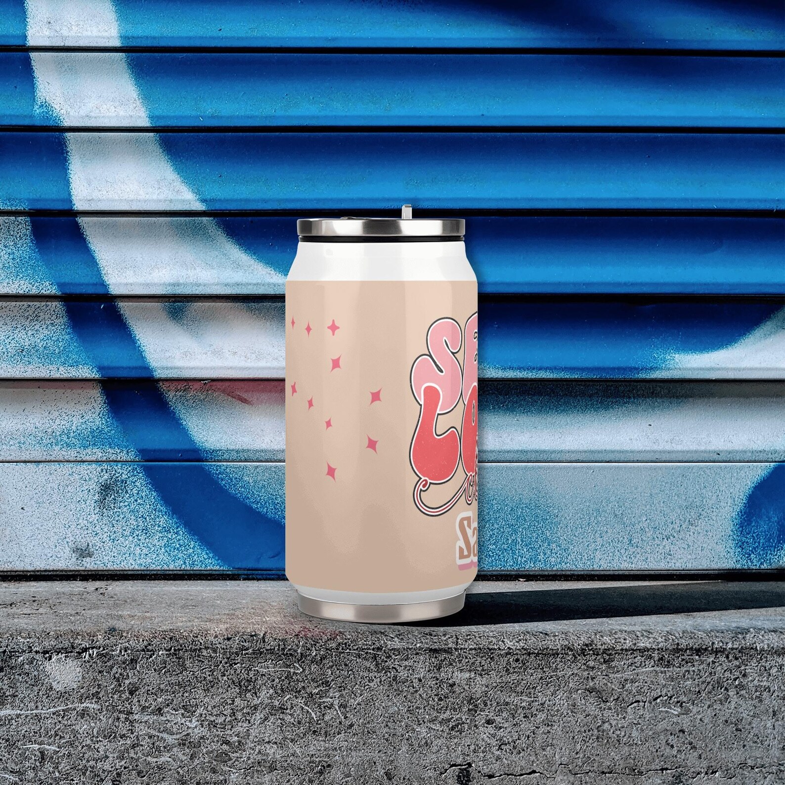 Self Love Personalized Name Stainless Steel Cola Soda Can Shaped Coke ...