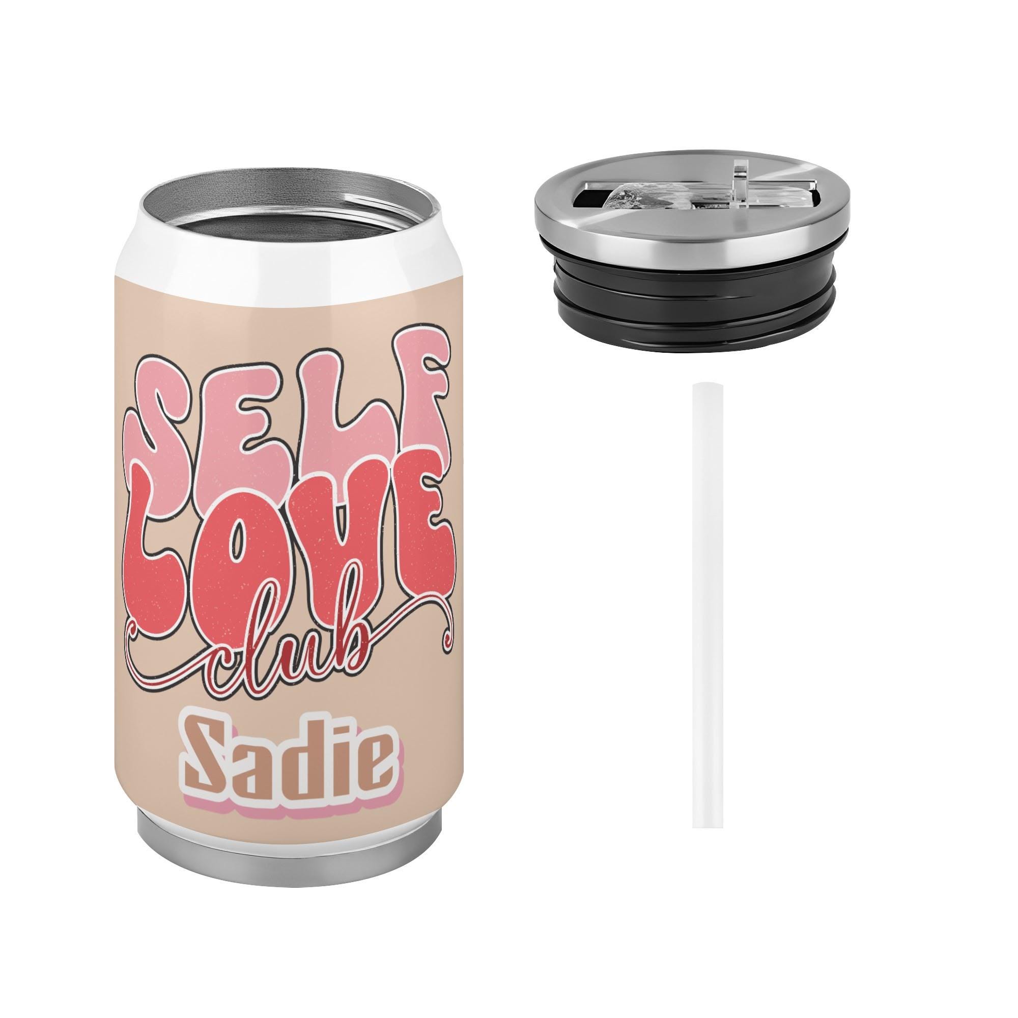 Self Love Personalized Name Stainless Steel Cola Soda Can Shaped Coke ...