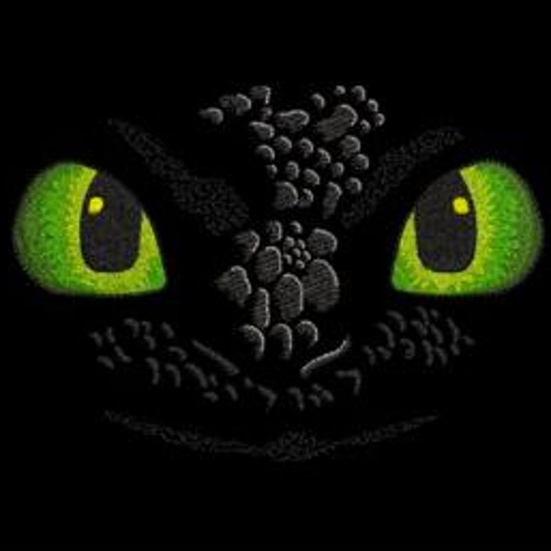 Toothless Embroidery - Etsy