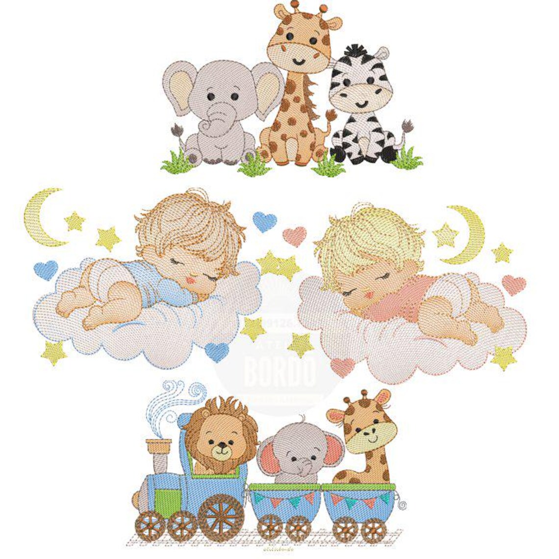 Safari Animals Embroidery Designs - Lion Embroidery Design Machine ...