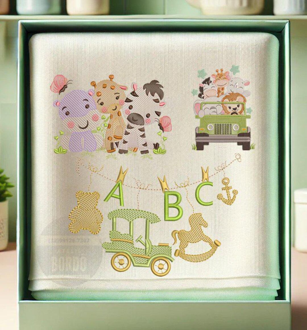 100 Safari Animals Digital Embroidery Designs for Kids – Rippled Light ...