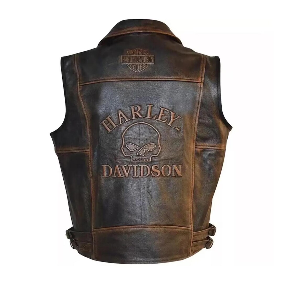 Harley Davidson Men's Motorcycle Knuckle Distressed Biker Genuine ...