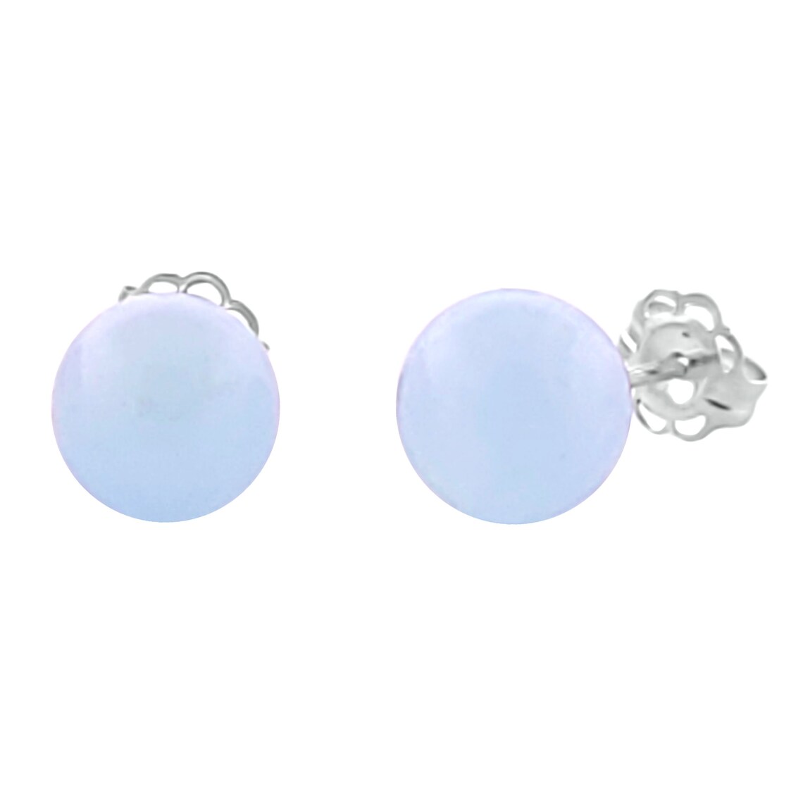 Natural Aquamarine Ball Stud Post Earrings March Birthstone - Etsy