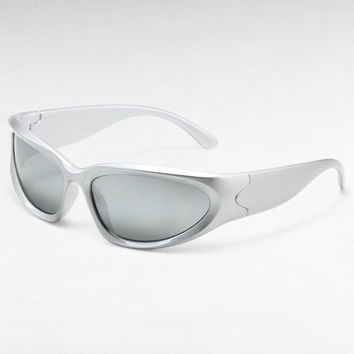 Y2K Futuristic Wraparound Sunglasses | Retro 90s 2000s Shield Shades ...