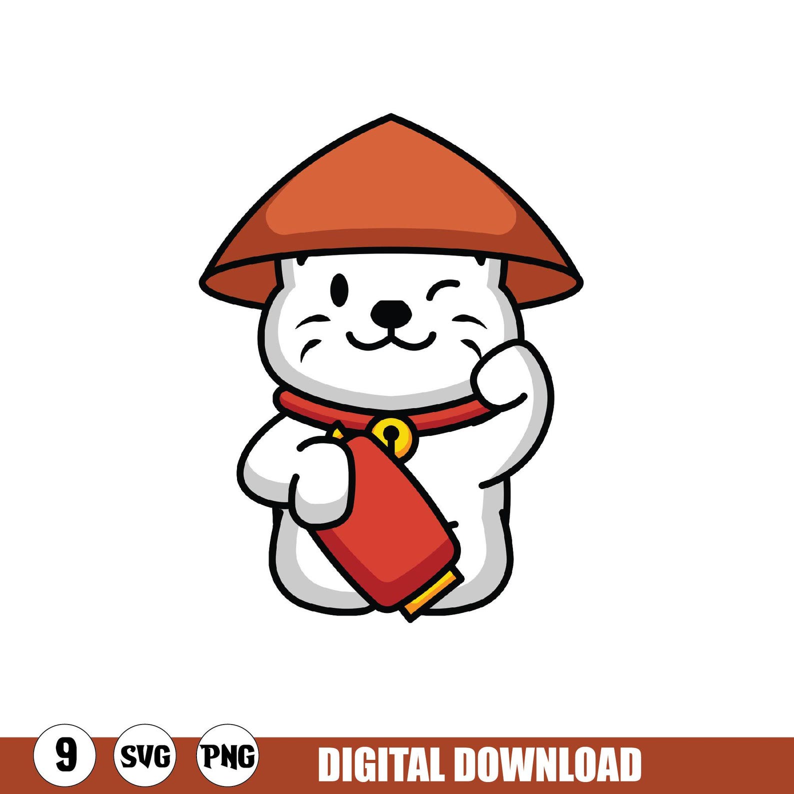 Lucky Cat SVG Bundle, Maneki Neko SVG, Fortune Cat Svg, Asian Good Luck ...